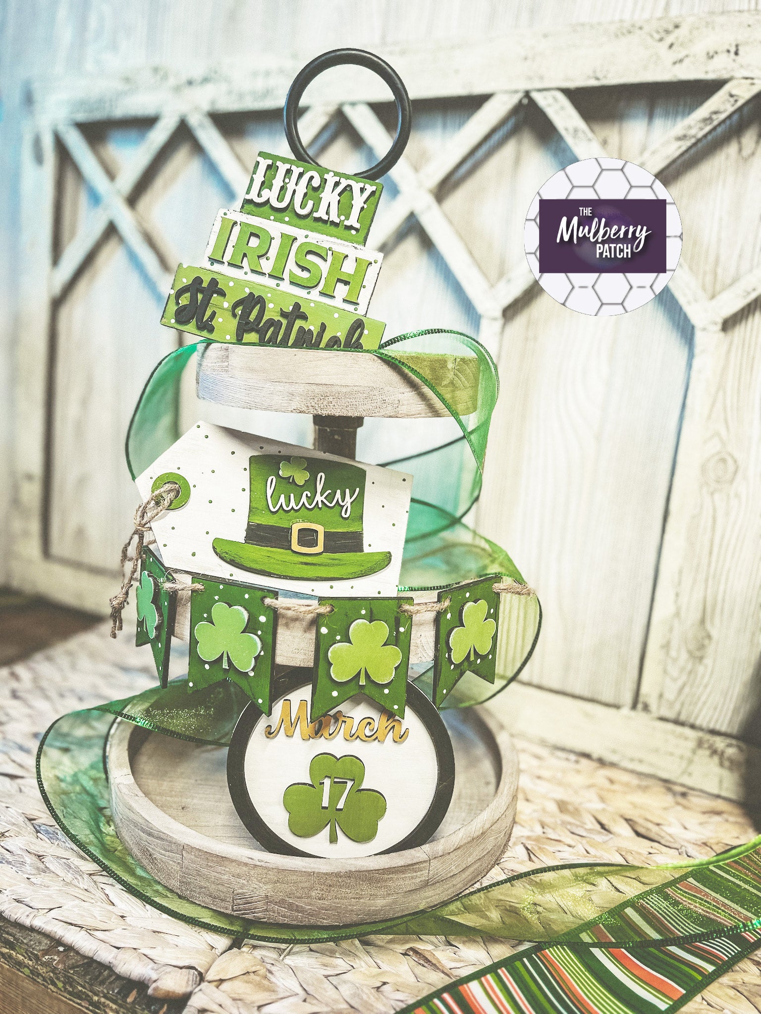Lucky Irish Tiered Tray | The Mulberry Patch
