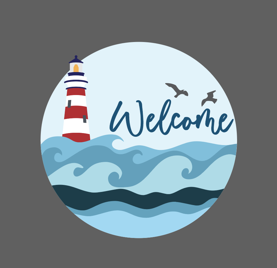 Waves Welcome Lighthouse | The Mulberry Patch