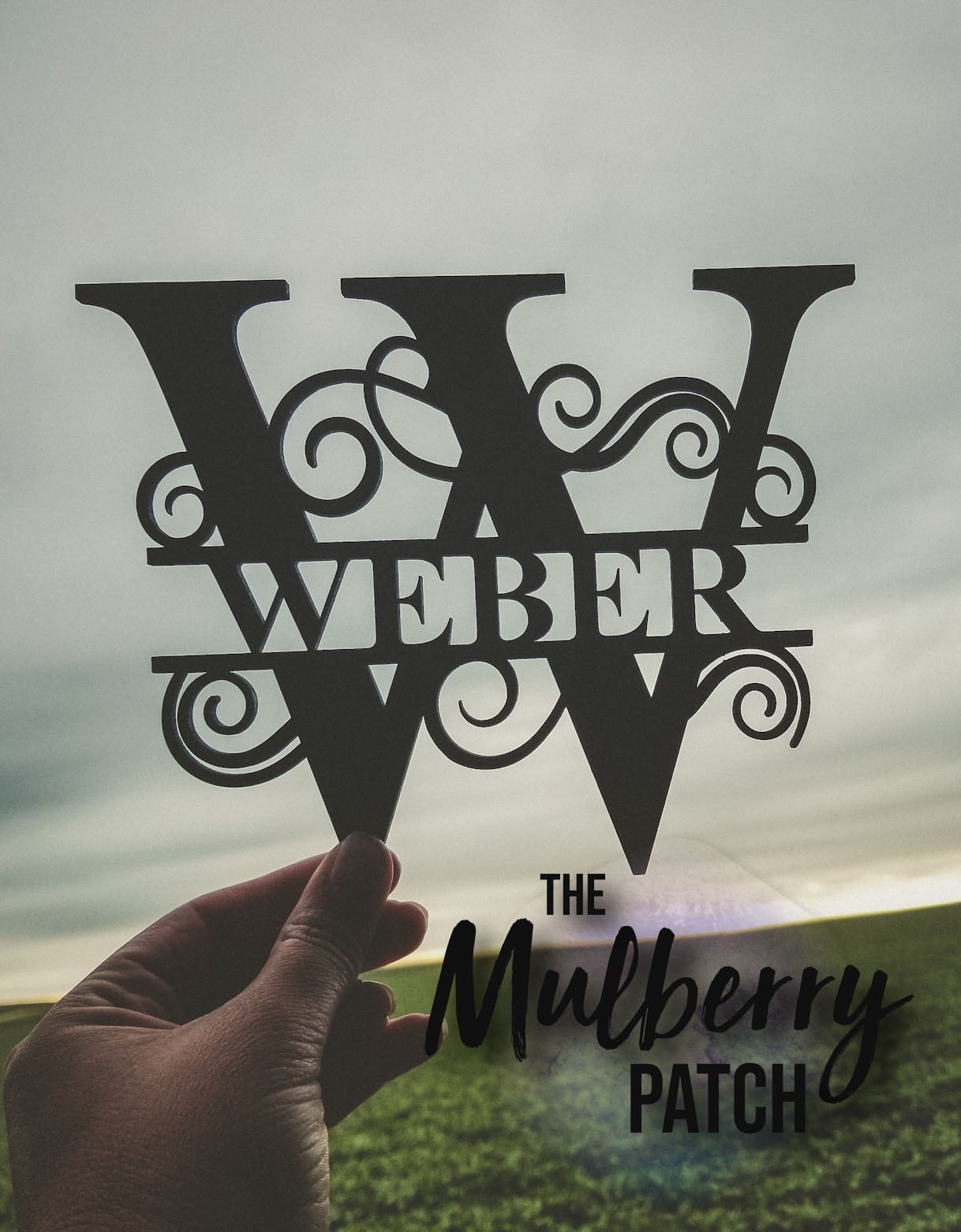 10" Custom Split Monogram | The Mulberry Patch